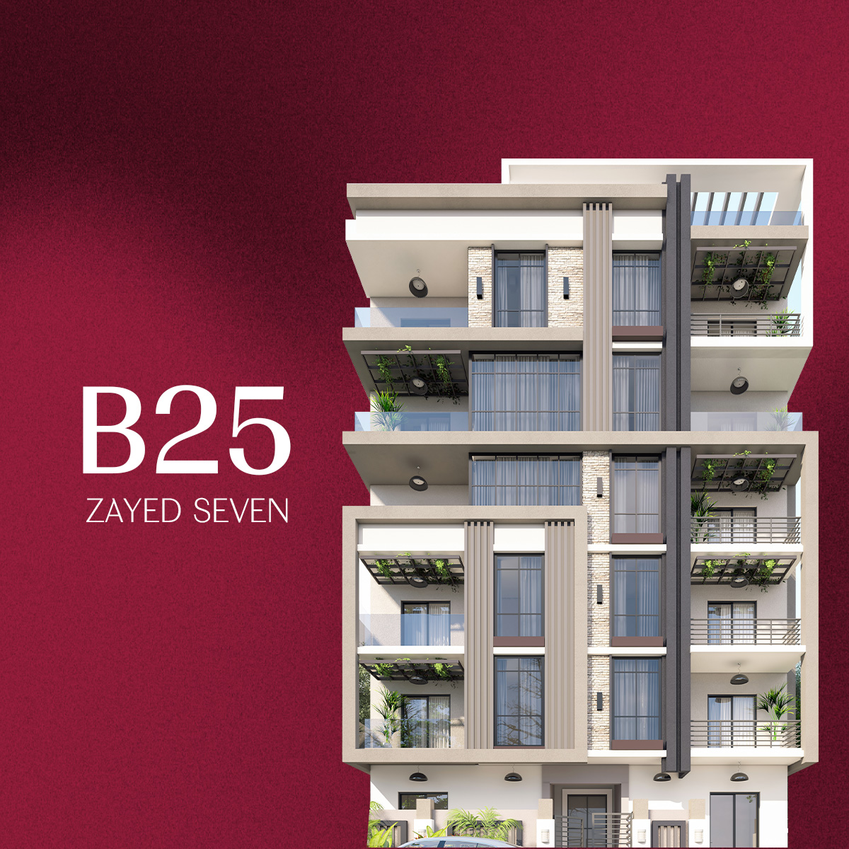 Apartments for sale in Sheikh Zayed, Seventh District, Project B25